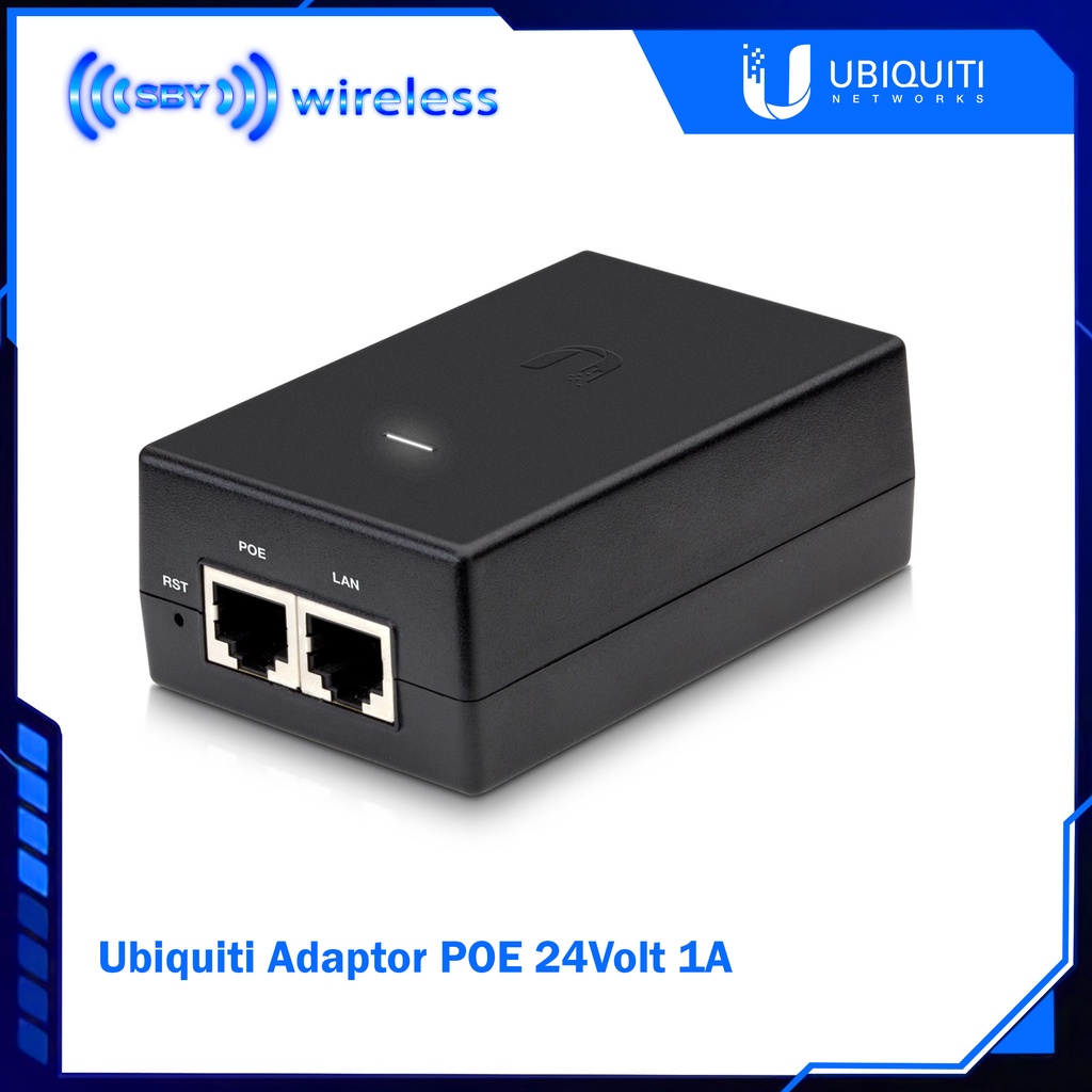 Jual Ubiquiti Adaptor Poe 24v 1A Gigabit Ethernet | Shopee Indonesia