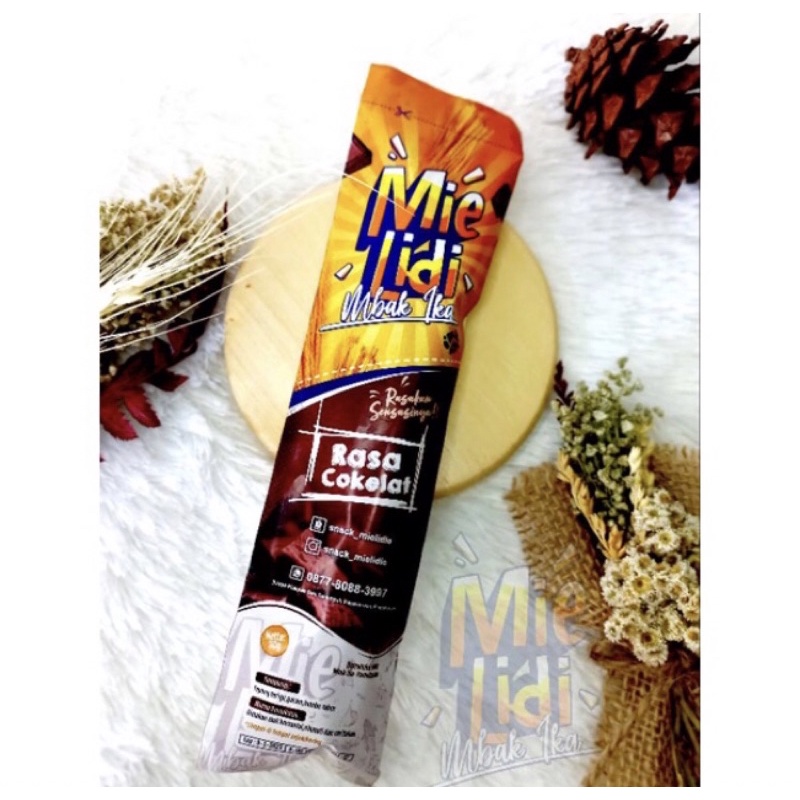 Jual Mie Lidi Jajanan Legend Hits rasa Cokelat | Shopee Indonesia