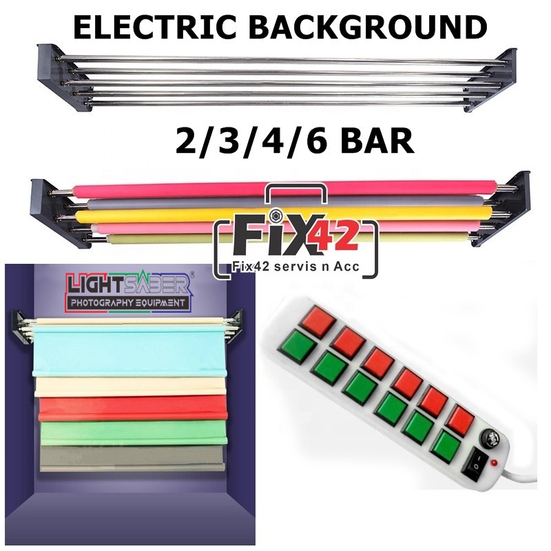Jual ELECTRIC BACKGROUND BACKDROP KIT ELEVATOR 2/3/4/6 BAR Photography ...