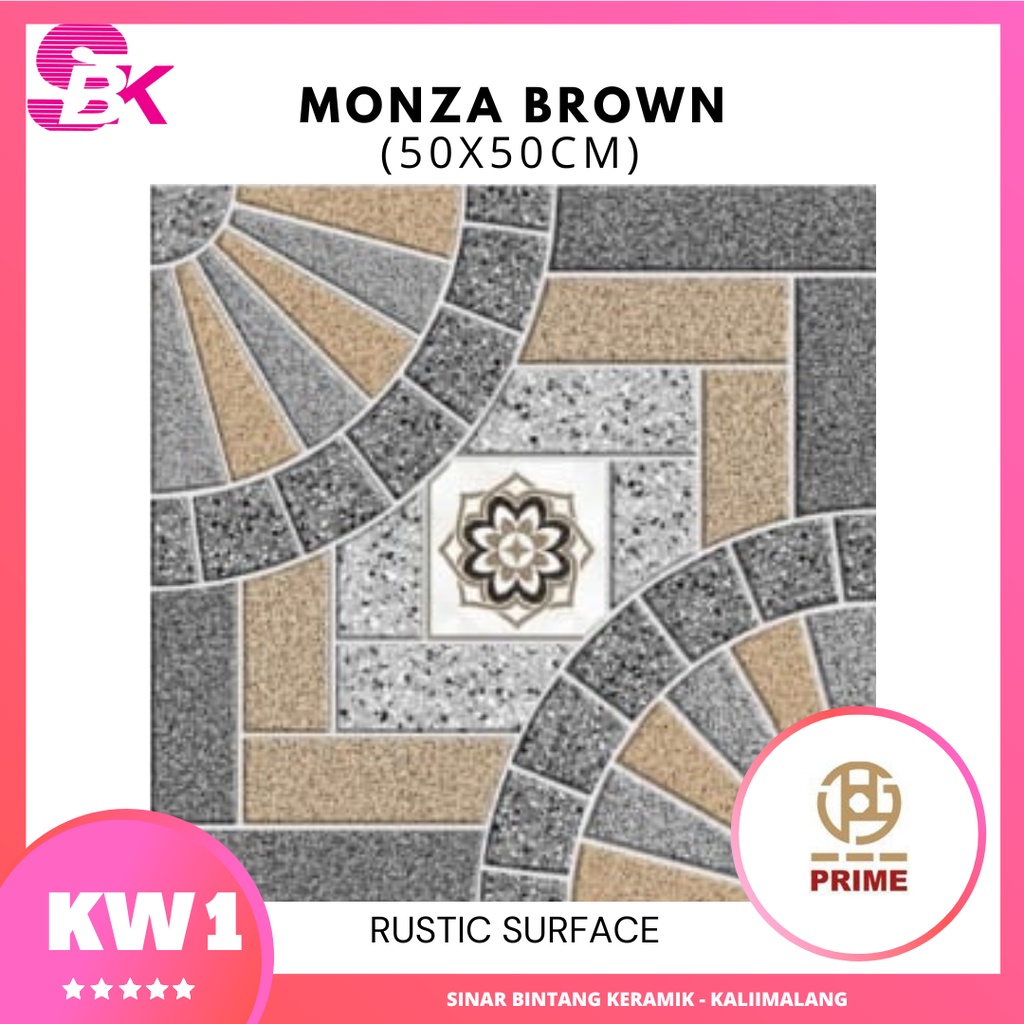 Jual Keramik Cutting 50x50 Monza Brown Prime | Shopee Indonesia