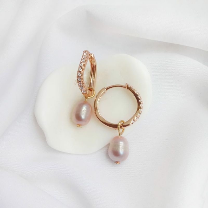 Jual Anting Mutiara Air Tawar Asli Original | Shopee Indonesia