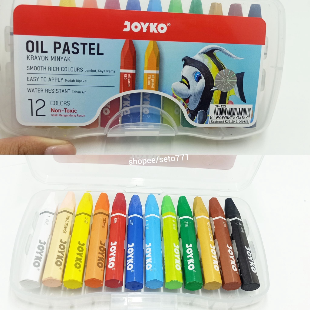 Jual Alat Bergambar Mewarnai Jokyo Oil Pastel Cryon Crayon | Shopee ...