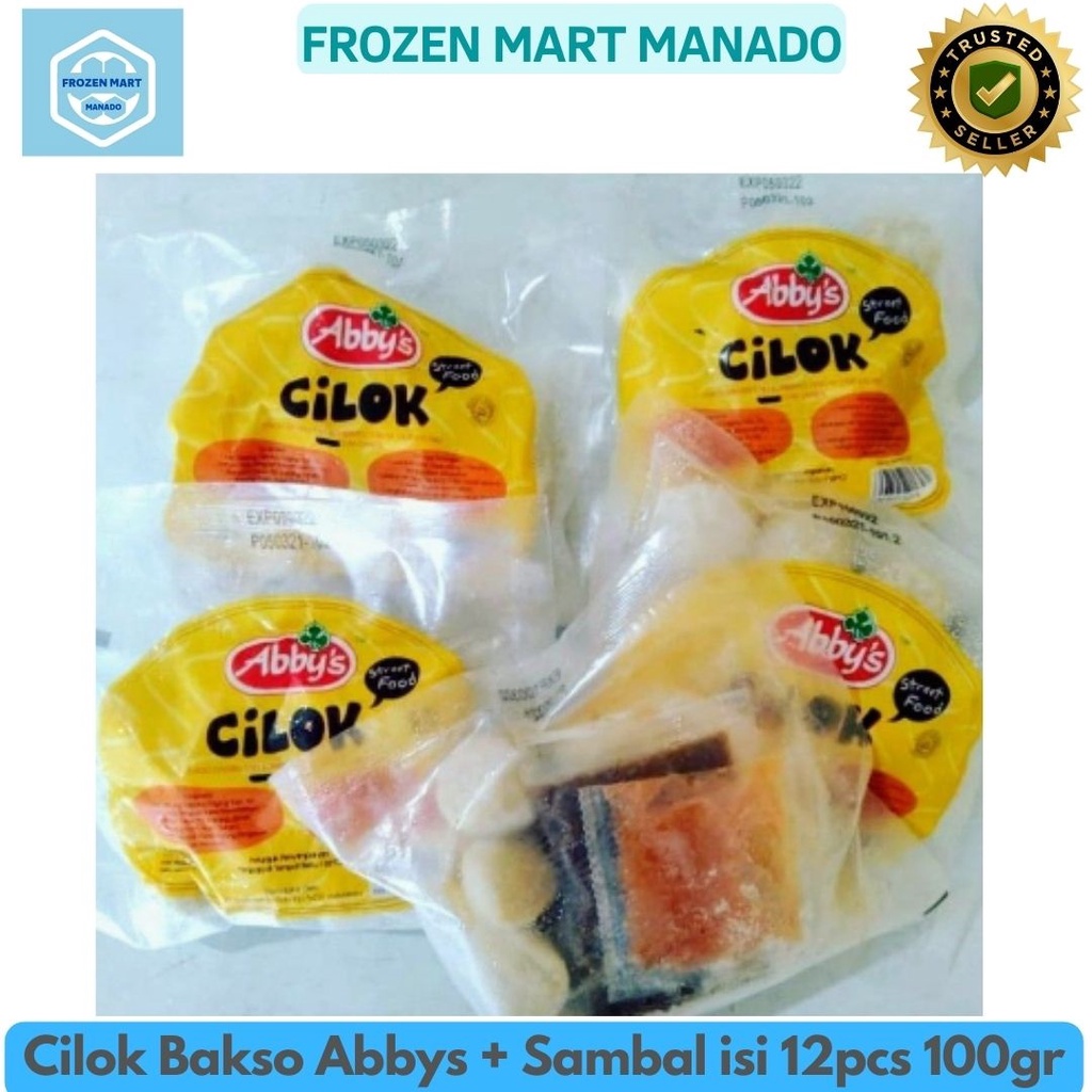 Jual Cilok Bakso Abbys + Sambal isi 12pcs 100gr - Frozen Mart Manado ...