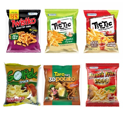 Jual [PAK] Snack Aneka Twisko, TicTic, Taro, French Fries 2000, Happy ...