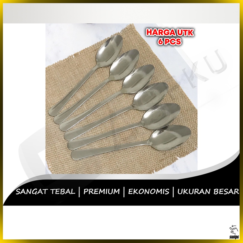 Jual Sendok Besi Peralatan Makan Stainless Steel Tebal Logam Aluminium ...