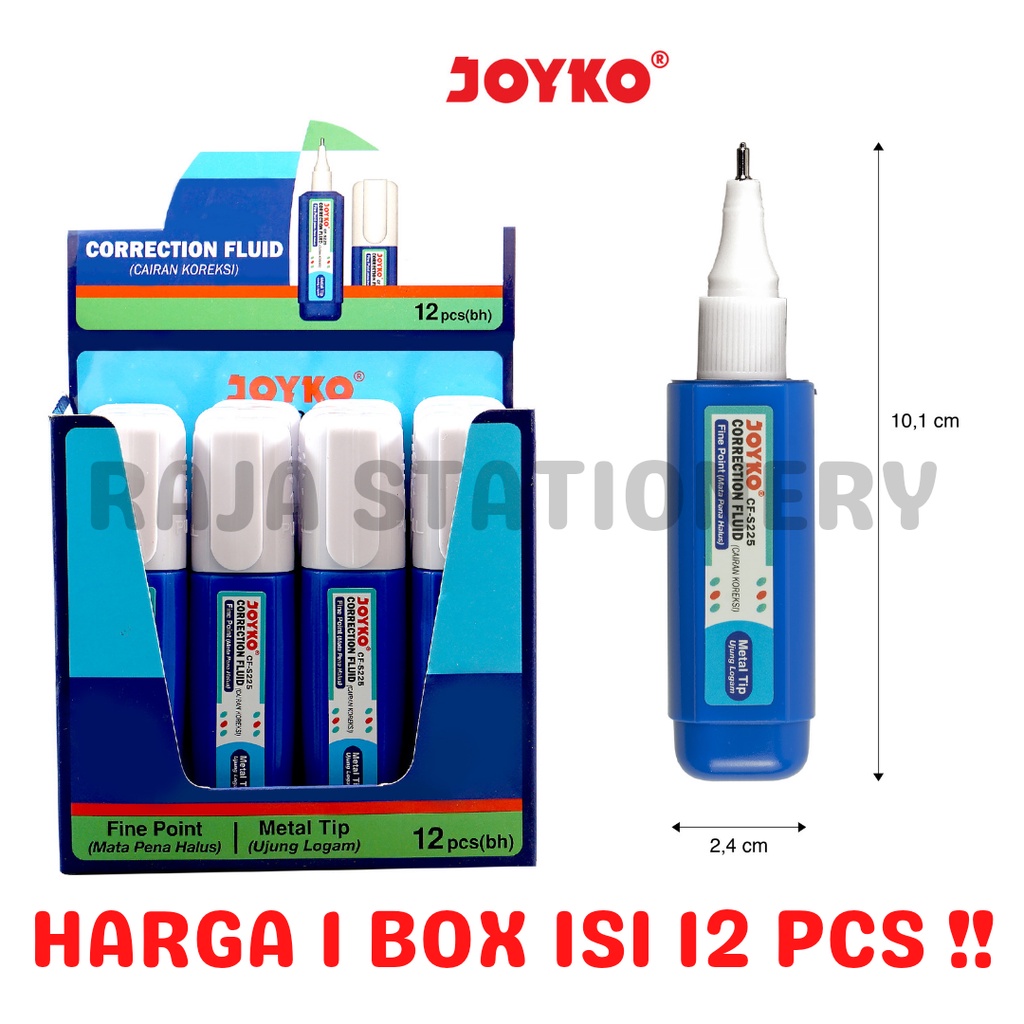 Jual JOYKO CORRECTION FLUID TIPEX CAIR JOYKO CF-S225 KERTAS DOKUMEN ...