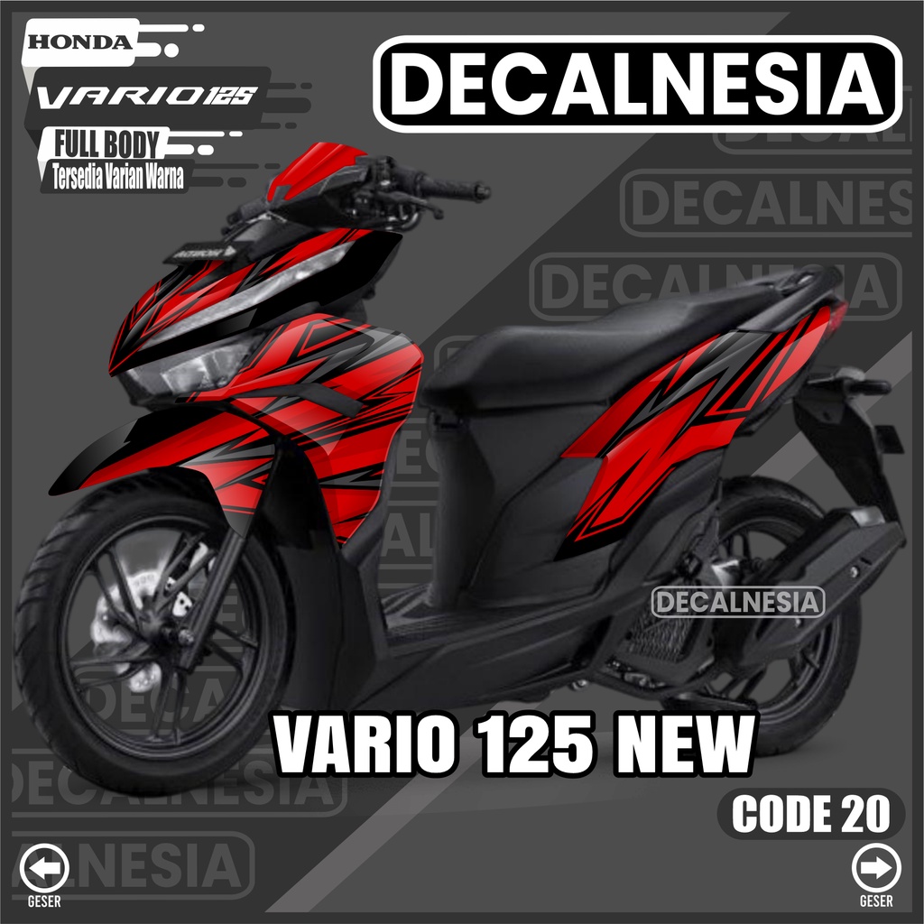 Jual Decal Vario 125 New 2022 2023 Full Body Stiker Motor Honda CBS ISS SP Sticker Variasi ...
