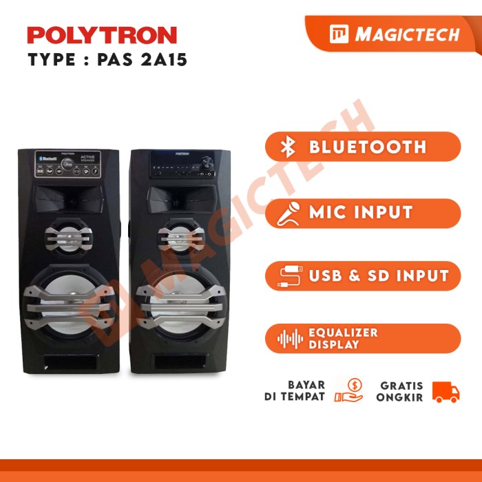 Jual SPEAKER POLYTRON PAS2A15 / PAS 2A15 BLUETOOTH- ACTIVE SPEAKER | Shopee Indonesia