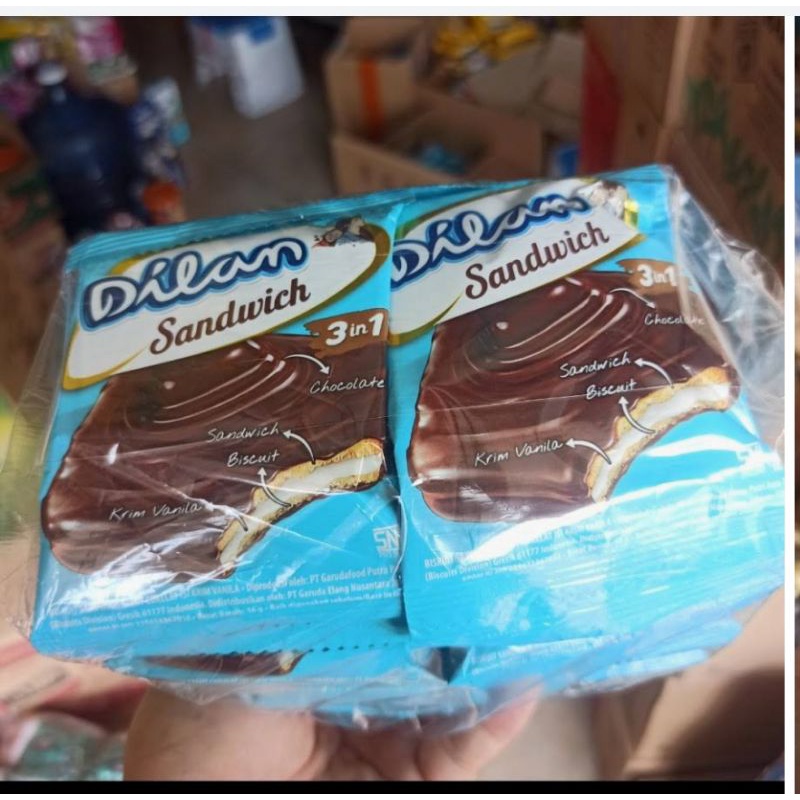 Jual Dilan Sandwich Chocolate 16 gram (1Pack isi 20 Pcs) | Shopee Indonesia