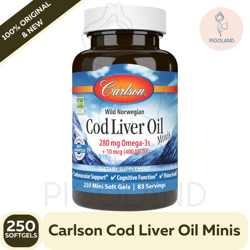 Jual Carlson Cod Liver Oil Omega Fish Oil Minyak Ikan Brain Development ...