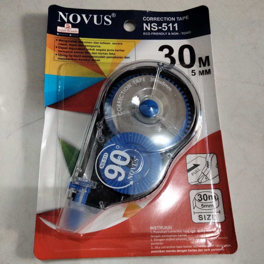 Jual Correction Tape Novus 30 Meter | Shopee Indonesia