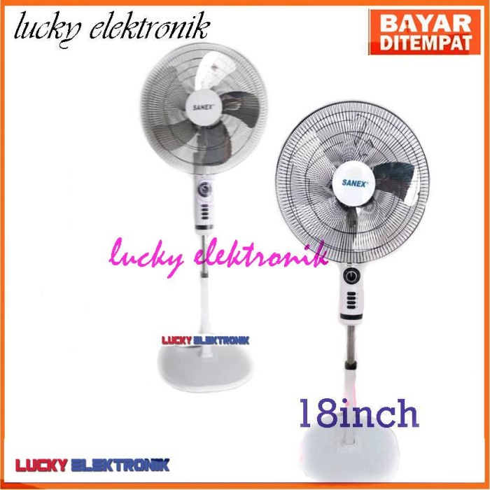 Jual Kipas Angin Sane Fs-1899 Berdiri/Stand Fan Besi Sanex 18 Inch ...