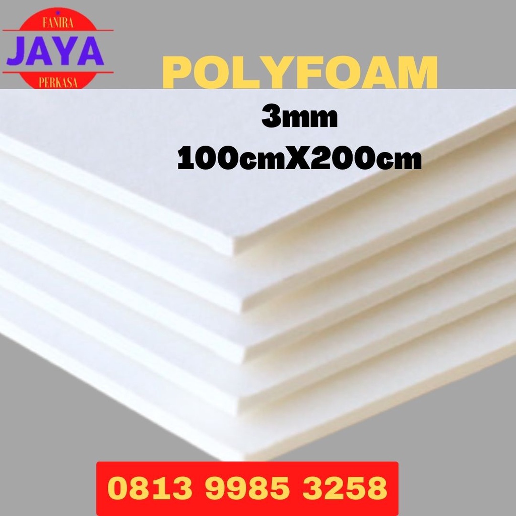 Jual Polyfoam Depron Busa Board Lembaran Sheet 3mm ukuran 100cm x 200cm - FJP | Shopee Indonesia