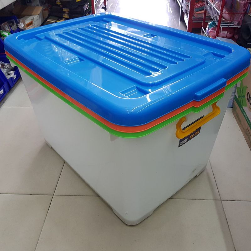 Jual SHINPO Box Container MEGA Serbaguna 130 Liter Pakai Roda | Shopee ...