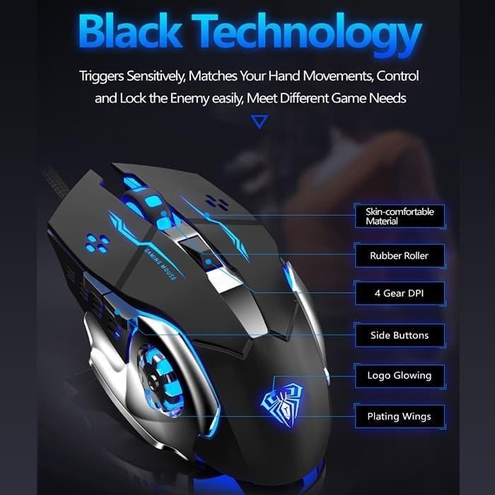 Jual Aula S20 / S-20 Mouse Gaming Wired Macro Software | Shopee Indonesia