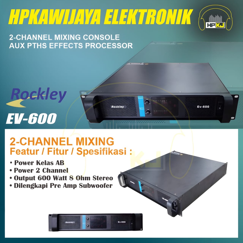 Jual POWER AMPLIFIER ROCKLEY EV 600 POWER AMPLI ROCKLEY EV-600 | Shopee Indonesia