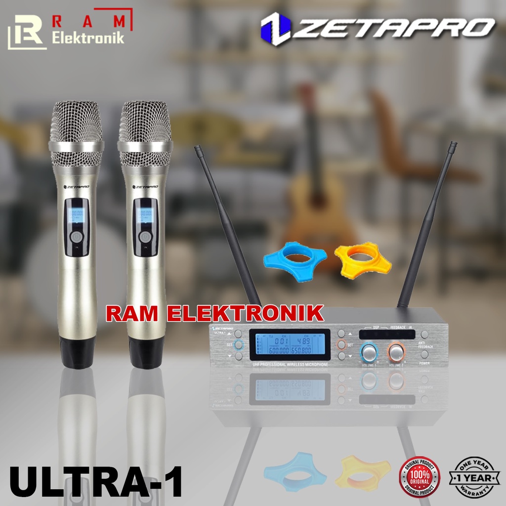 Jual Microphone Mic Wireless ZETAPRO ULTRA1 | ULTRA 1 Original 2 Handle ...