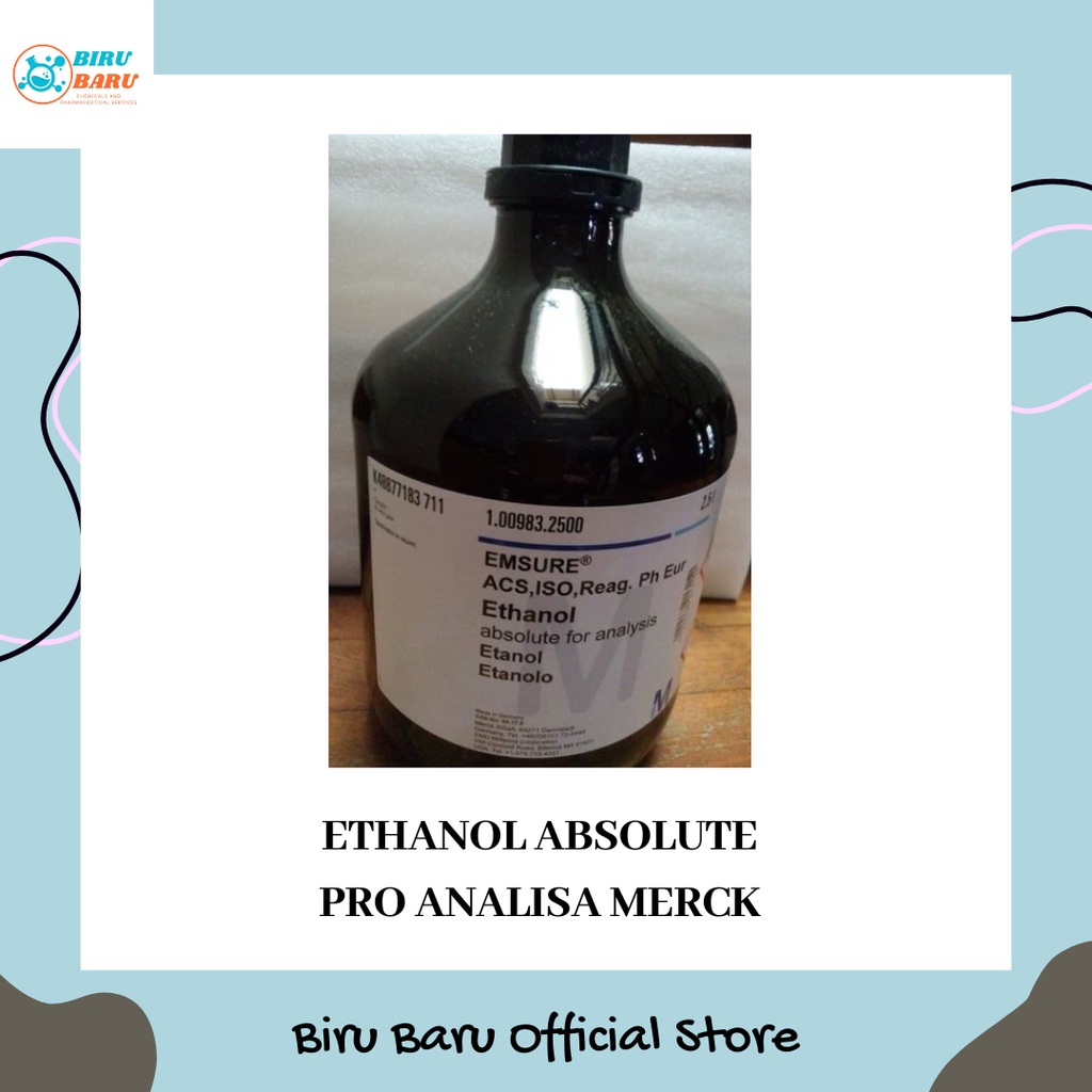 Jual ETANOL 99% / ETHANOL ABSOLUTE PRO ANALISA PER 1 LITER MERCK BEST QUALITY | Shopee Indonesia