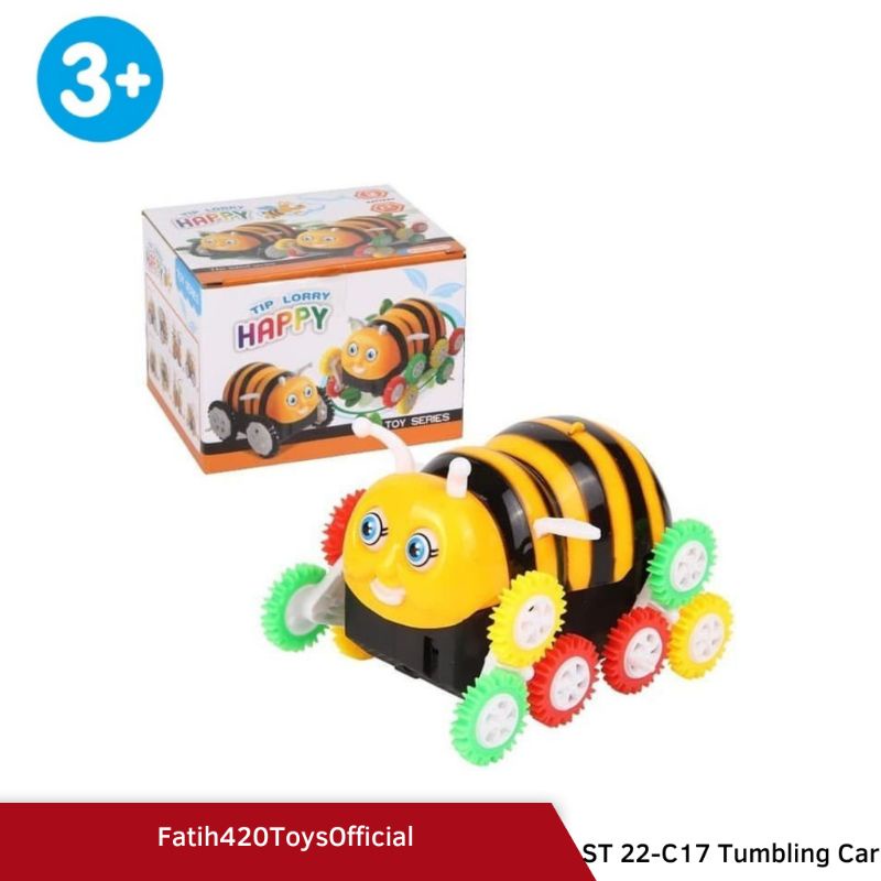 Jual 420TOYS - Mainan Anak FUNNY Tip Lorry Tumbling Car Happy Bee 12 ...