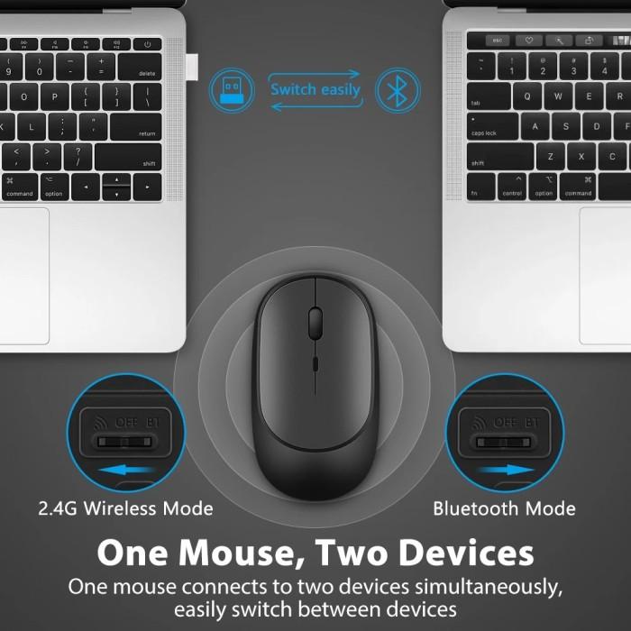 Jual Goojodoq Bluetooth Mouse Wireless Silent Ultra Portable ...