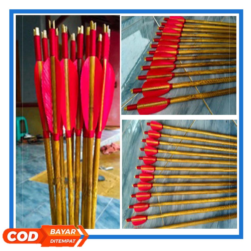Jual Arrow Bambu Petung Bulu Entok 4inch | Shopee Indonesia