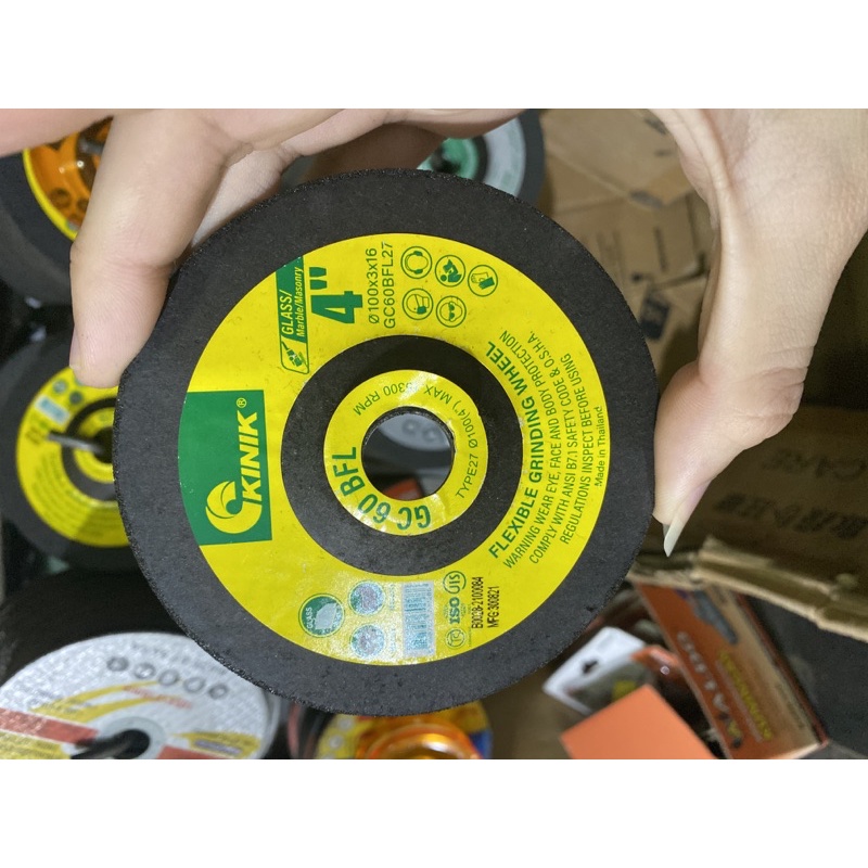 Jual BATU GERINDA GURINDA FLEXIBLE / POLES KACA & BATU ALAM MARBLE KINIK 4" 4 INCH GC 60 / GC60 ...