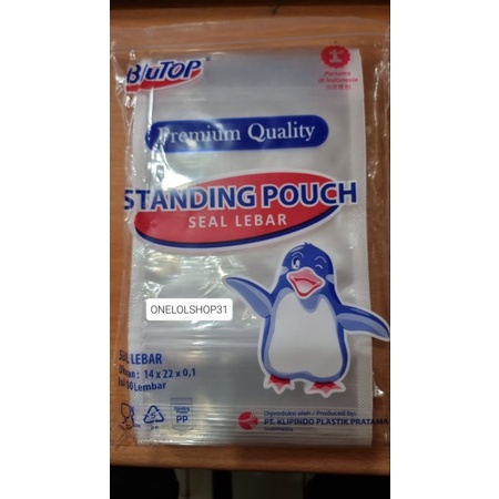 Jual (PACK) Plastik Standing Pouch 14x22 - Premium Quality BlueTOP ...