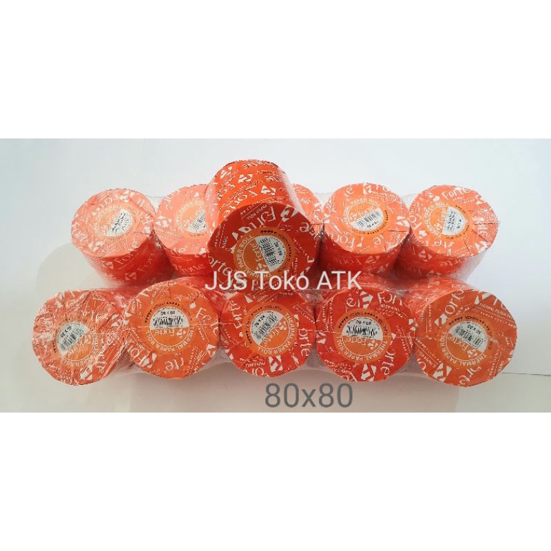 Jual Kertas Kasir Thermal Paper Roll FORTE 80x80 (per roll) | Shopee ...