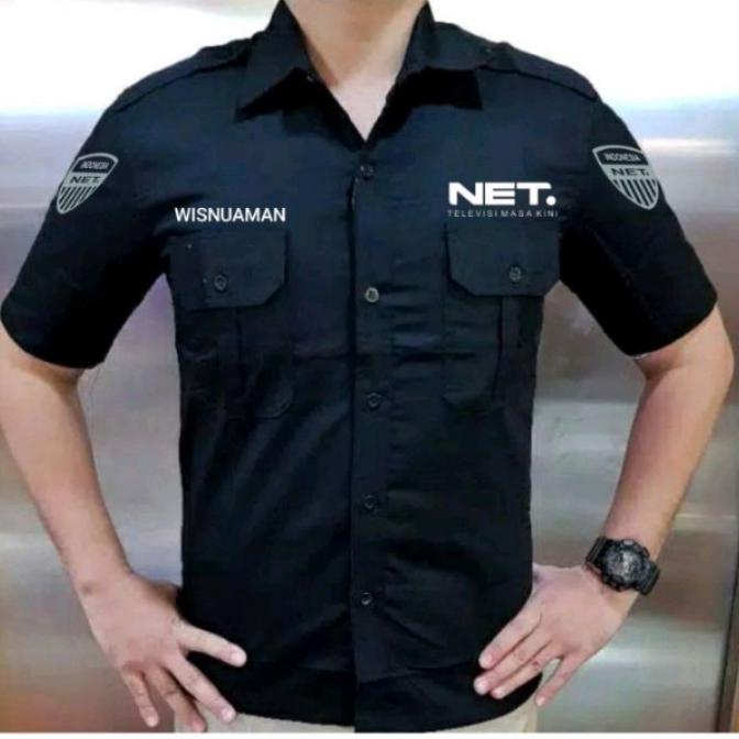 Jual Kemeja Net Tv Baju Tv Pdh Pdl Kerja Seragam Kemeja Bordir 86 ...