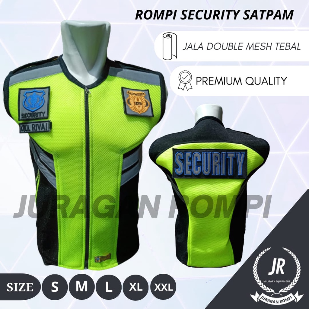 Jual Rompi Security Terbaru | Rompi Satpam Terbaru Rompi Security Hitam ...