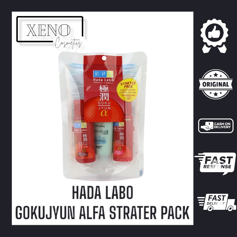 Jual HADA LABO Gokujyun Alfa Strarter Pack (merah) | Shopee Indonesia