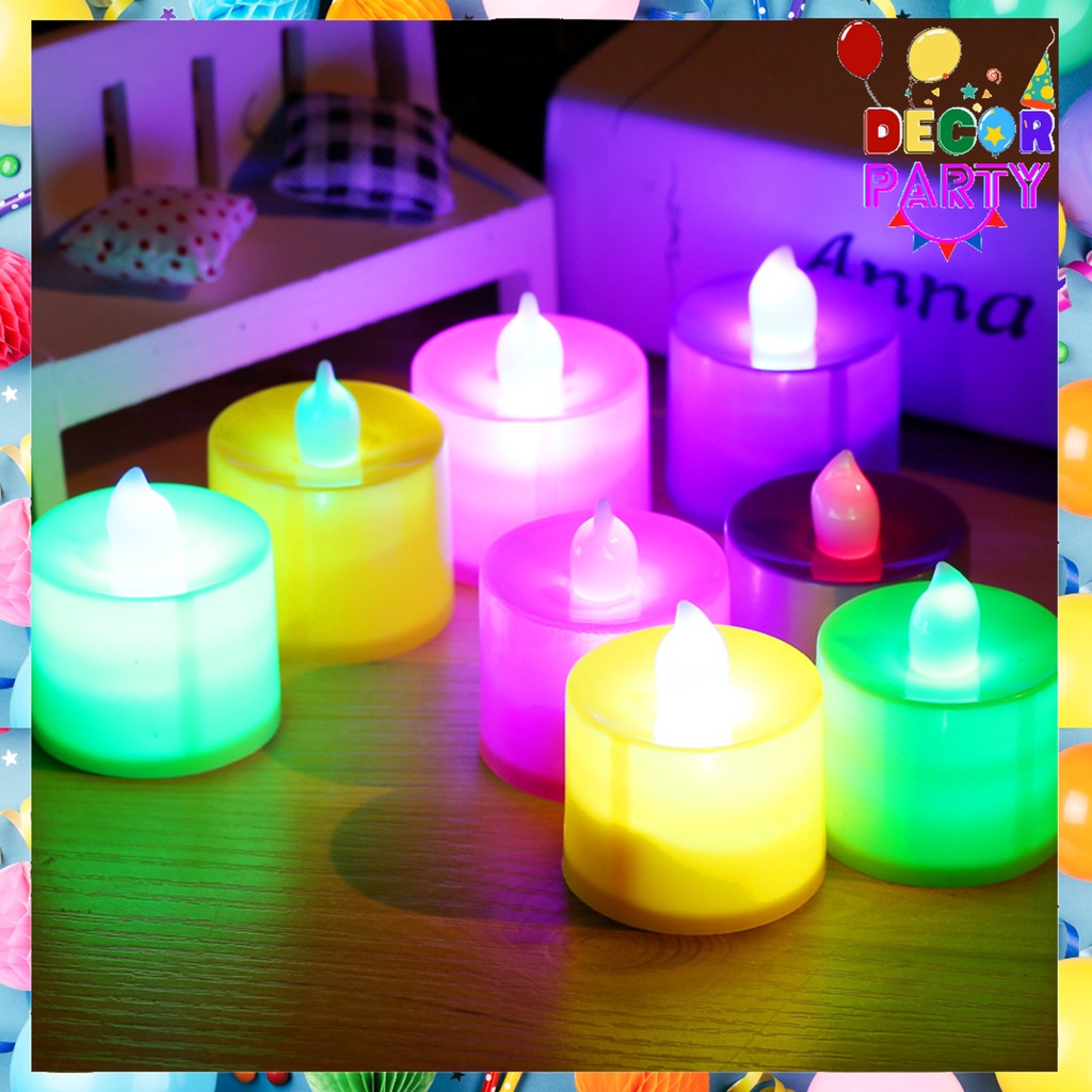 Jual DP Lilin Led Mini Candle Light Lamp Lilin Hias Mini Led Kamar ...