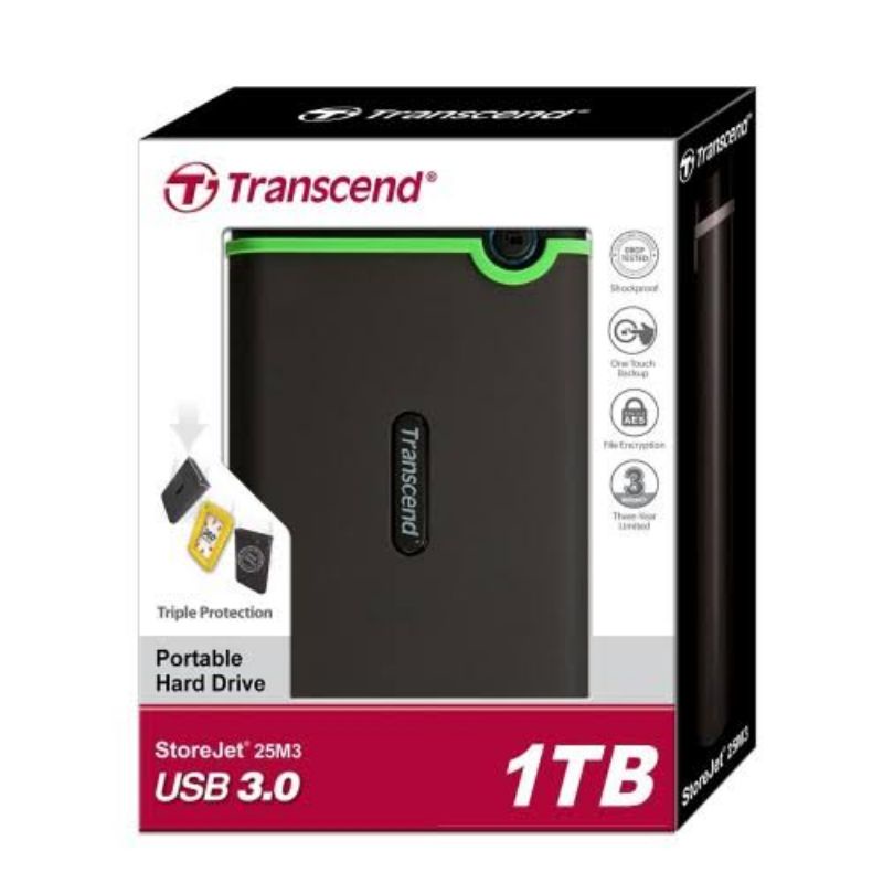 Jual Hardisk Eksternal Transcend Storejet 25M3 1Tb | Shopee Indonesia