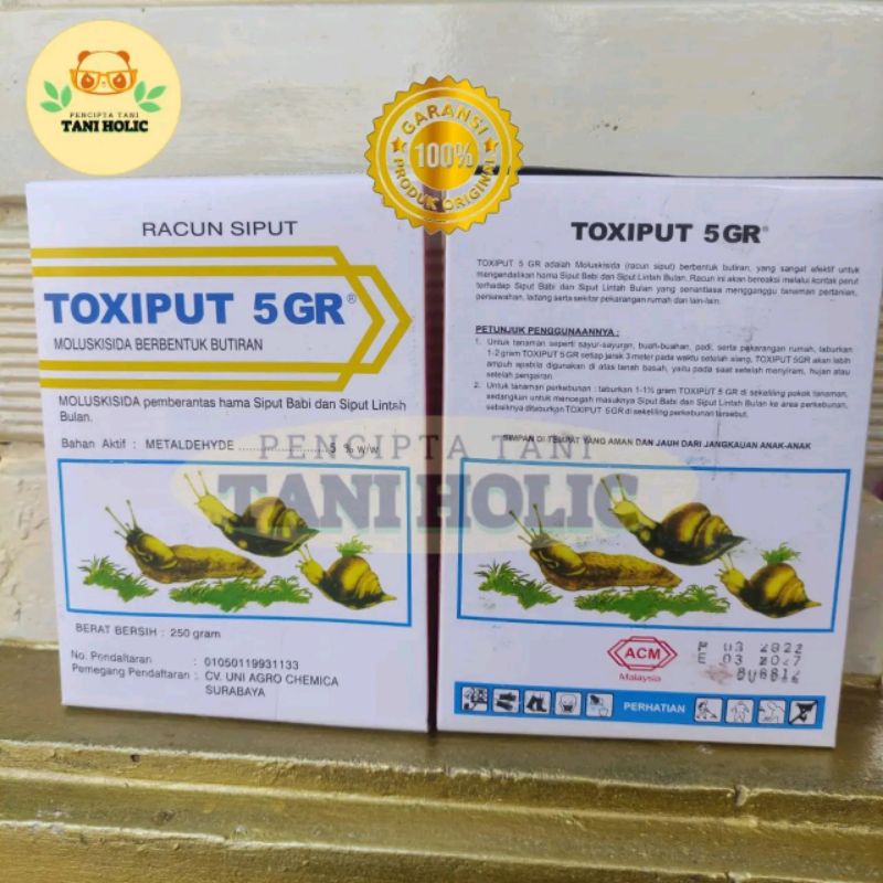 Jual Toxiput Moluskisida racun pembasmi siput dan bekicot kemasan 250 ...
