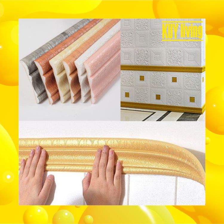 Jual List Wallpaper Dinding 3D Foam List Wallpaper Dinding Atap Plafon ...