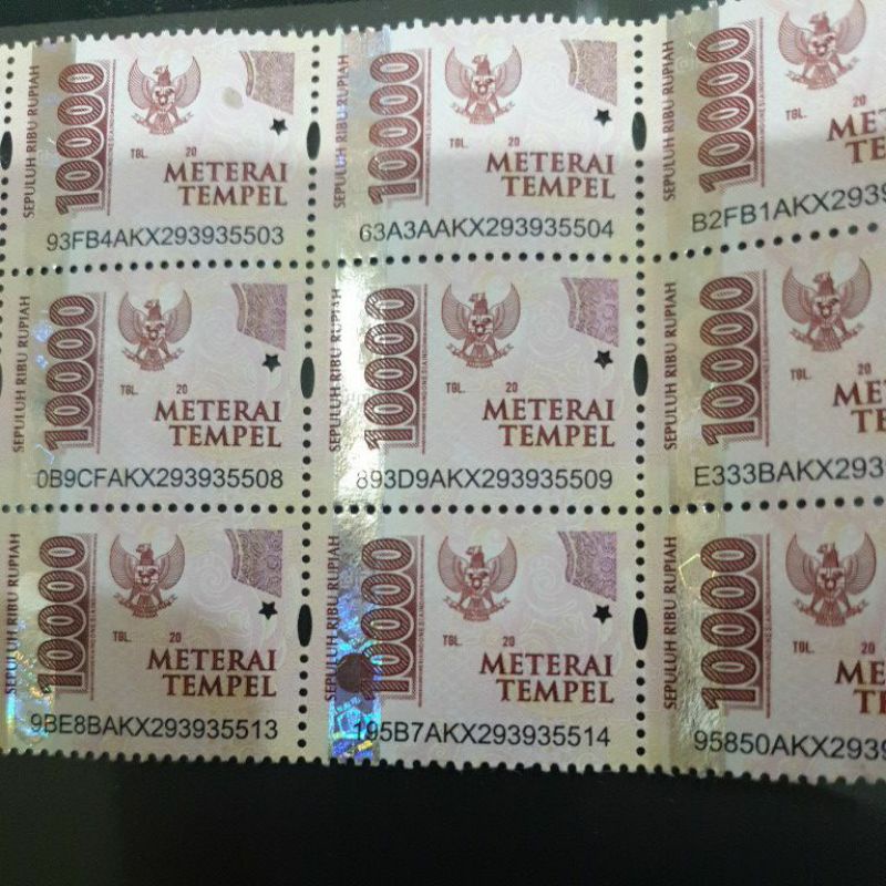 Jual METERAI 10000 ASLI POS INDONESIA | Shopee Indonesia