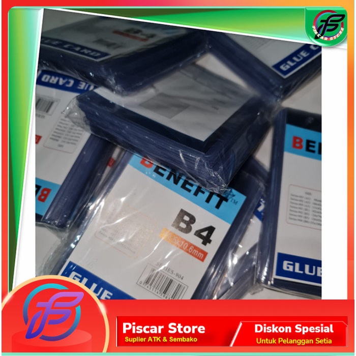 Jual Name Tag Plastik ID B4 - BENEFIT Card Case Uk. B4 (Pack isi 20 Lembar) | Shopee Indonesia
