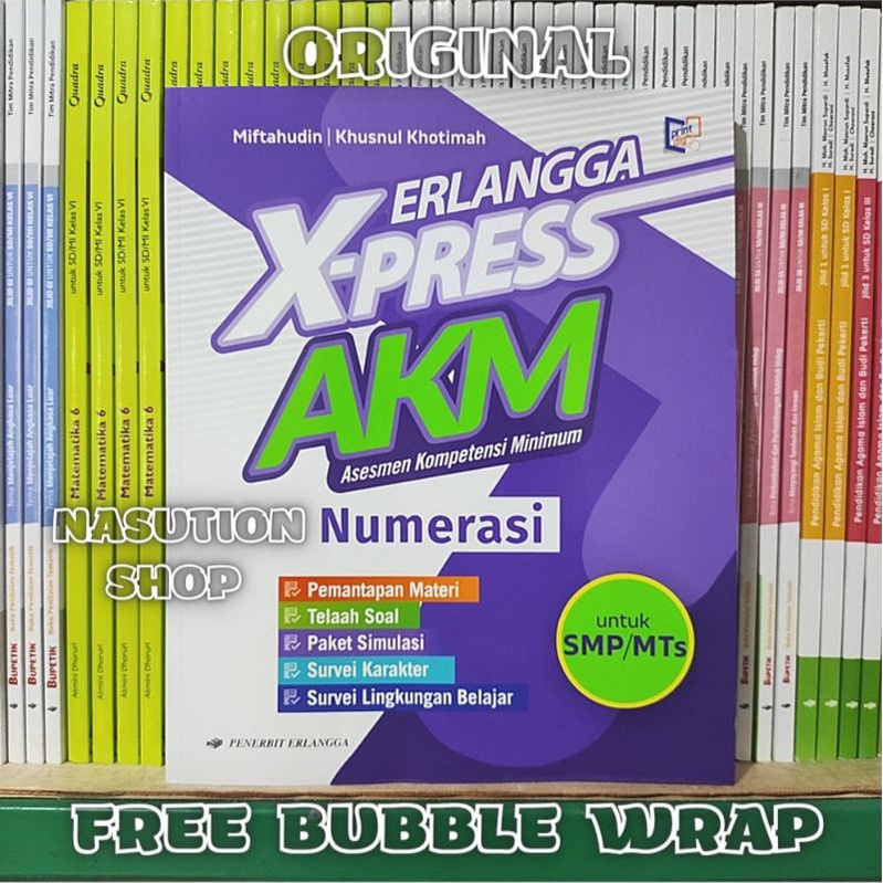 Jual Buku Xpress AKM Untuk SD SMP SMA SMK Erlangga Literasi Membaca dan ...