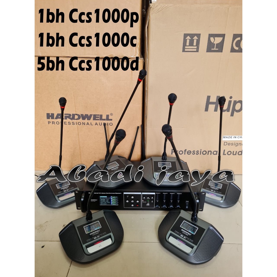 Jual paket mic wireless ruang rapat hardwell series ccs 1000 1p 1c 5d ...