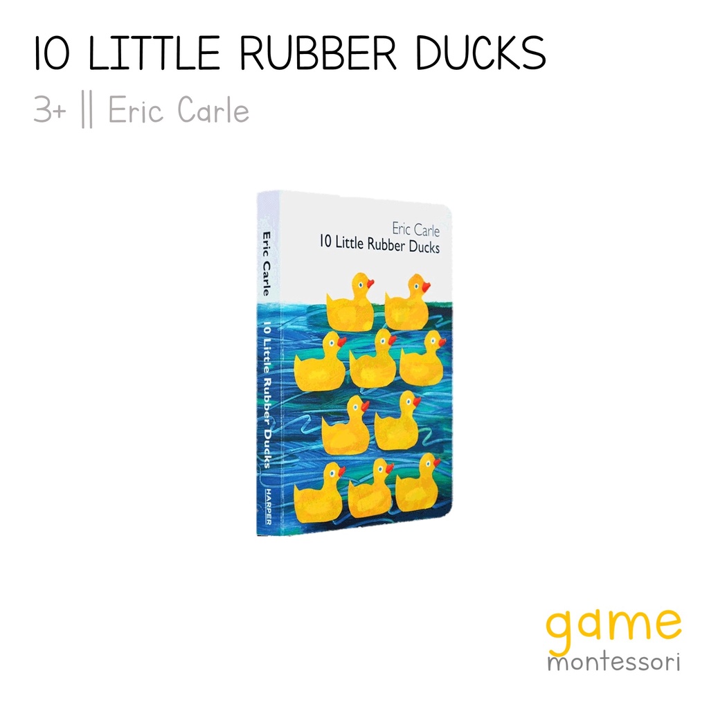 Jual Game Montessori 10 Rubber Ducks Board Book Eric Carle | Shopee ...