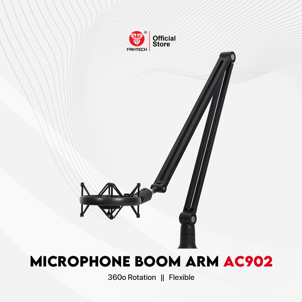 Jual Fantech Stand Mic Meja Boom Arm Adjustable AC902 for LEVIOSA MCX01 ...