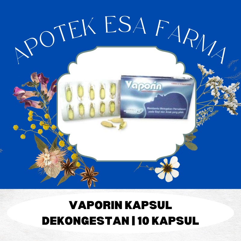 Jual Vaporin Kapsul Dekongestan Inhalasi Isi 10 Kapsul - Meredakan ...