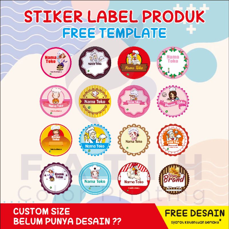 Jual CETAK CUTTING STIKER / STIKER CETAK STIKER MURAH / STIKER UMKM ...
