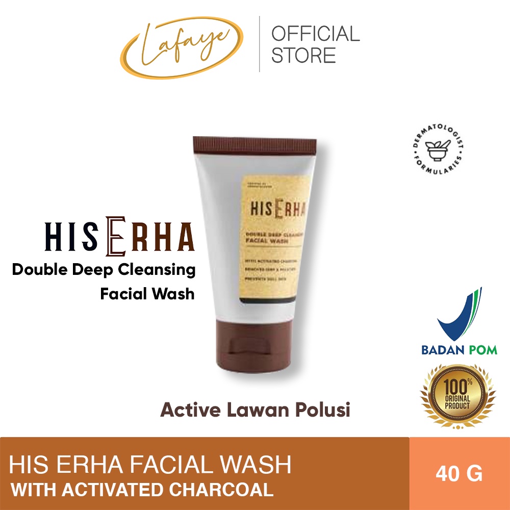 Jual HIS ERHA Double Deep Cleansing Facial Wash 40gr - Sabun Pembersih ...