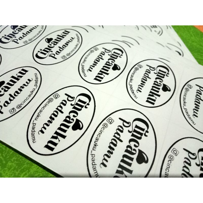 Jual 500 pcs Stiker Tempel Minuman Logo Sendiri | Shopee Indonesia
