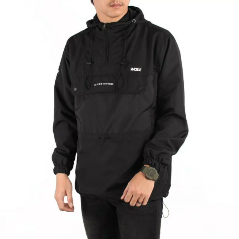 Jual Jaket Cougle Wolv Black Premium Original | Shopee Indonesia