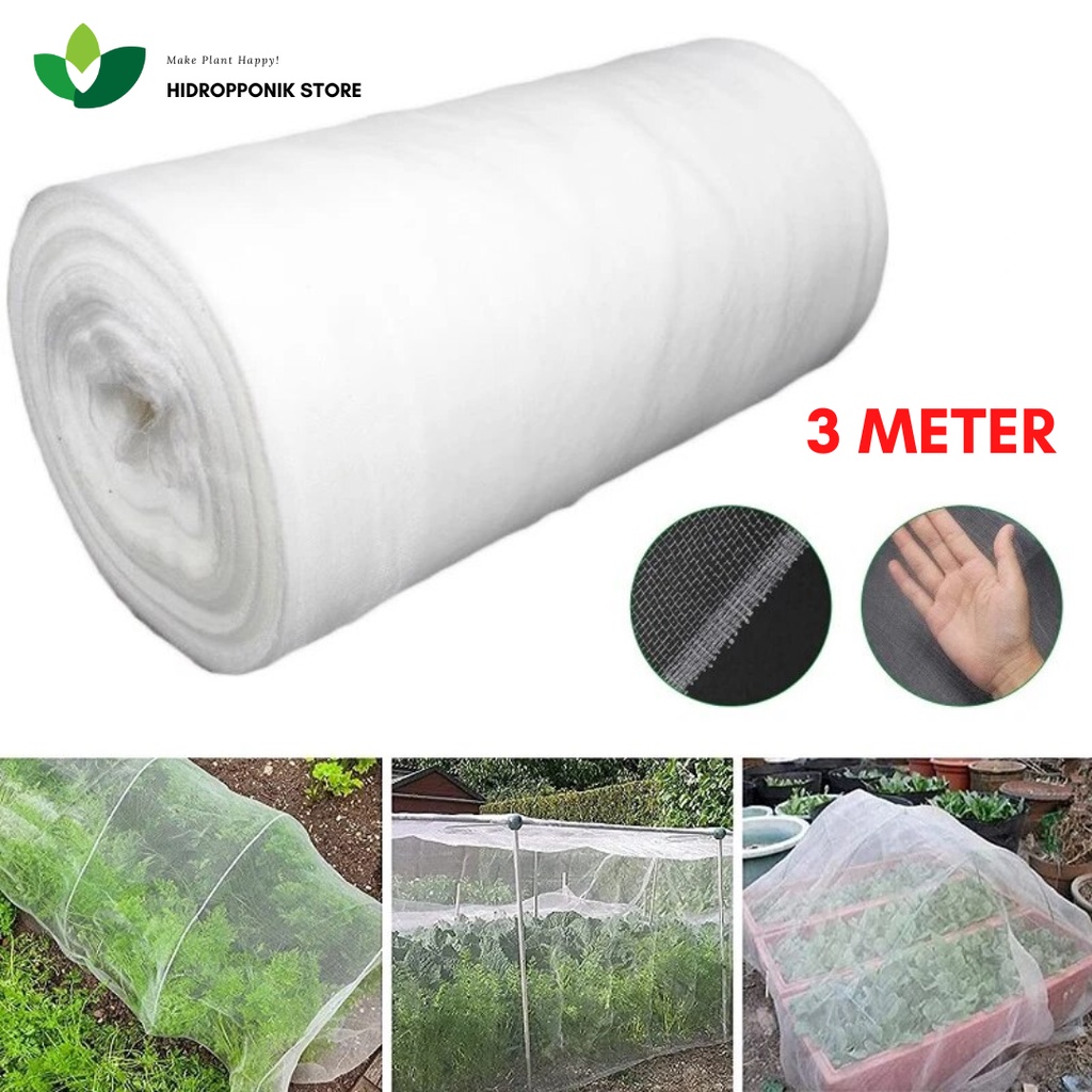 Jual Jaring Insect Screen Net PUTIH Jaring Kasa Mesh Jaring Pertanian ...