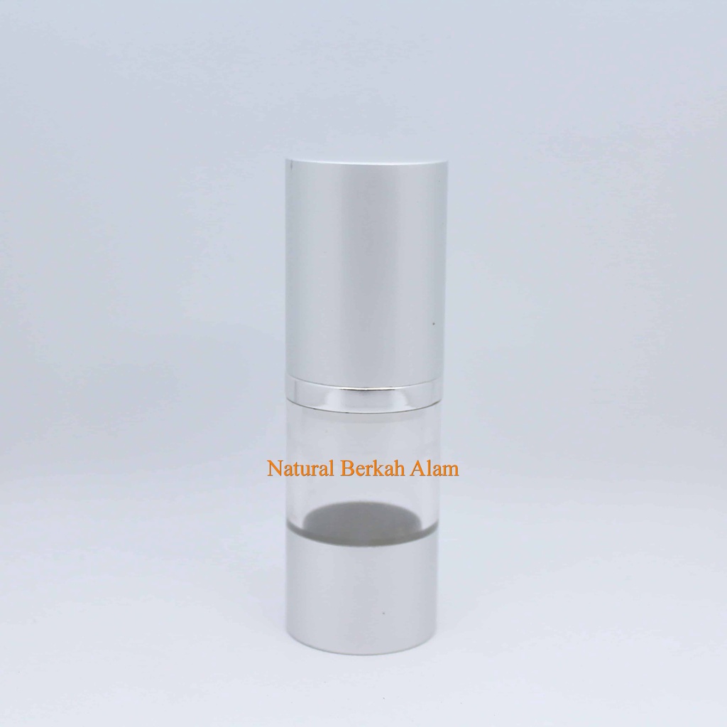 Jual Botol Kosmetik Vaccum 15 Ml Bulat / Botol Acrilic / Botol Vaccum ...