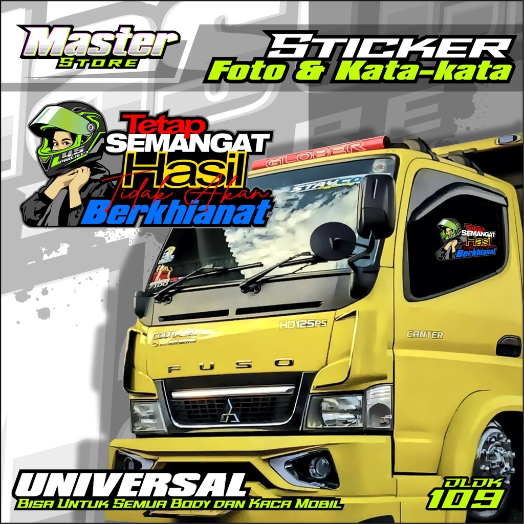 Jual Sticker Kata-kata Keren, Motivasi, Lucu Motif TETAP SEMANGAT ...