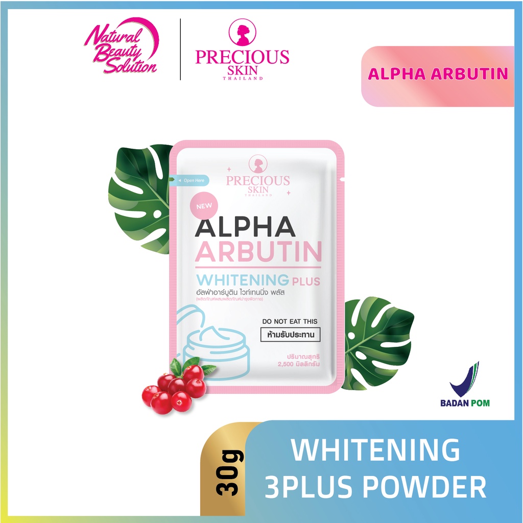 Jual Precious Skin Thailand Alpha Arbutin Whitening 3 Plus / Powder ...